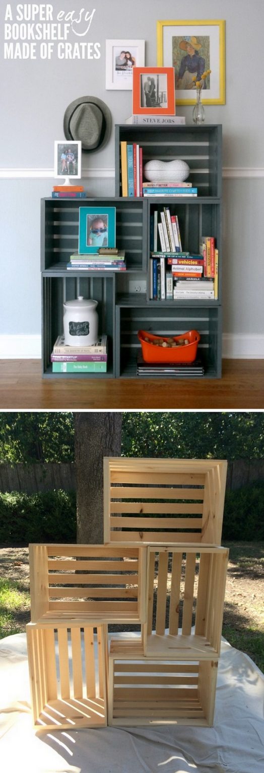 24 Amazing DIY Bookshelf Ideas with Plans You Can Make Easily