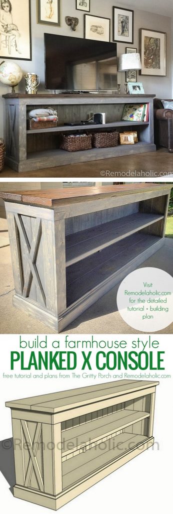 41 DIY TV Stand and Media Console Ideas