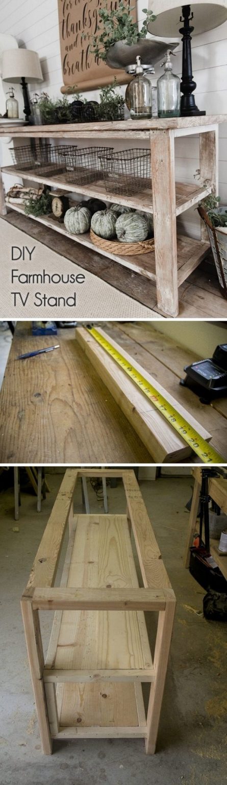 41 DIY TV Stand and Media Console Ideas