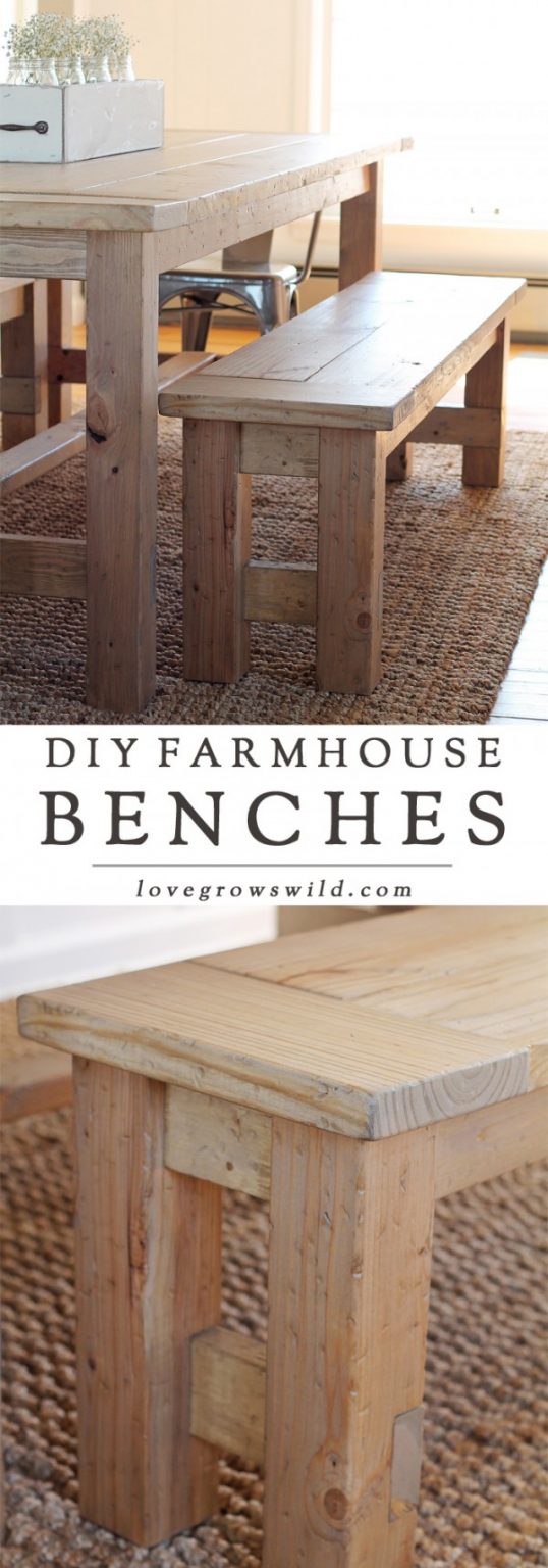 40 Easy DIY Bench Ideas for Indoors (with Plans)