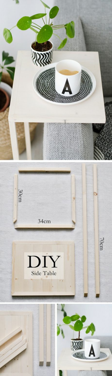 19 Easy & Unique DIY Side Table Ideas You Can Build on a Budget