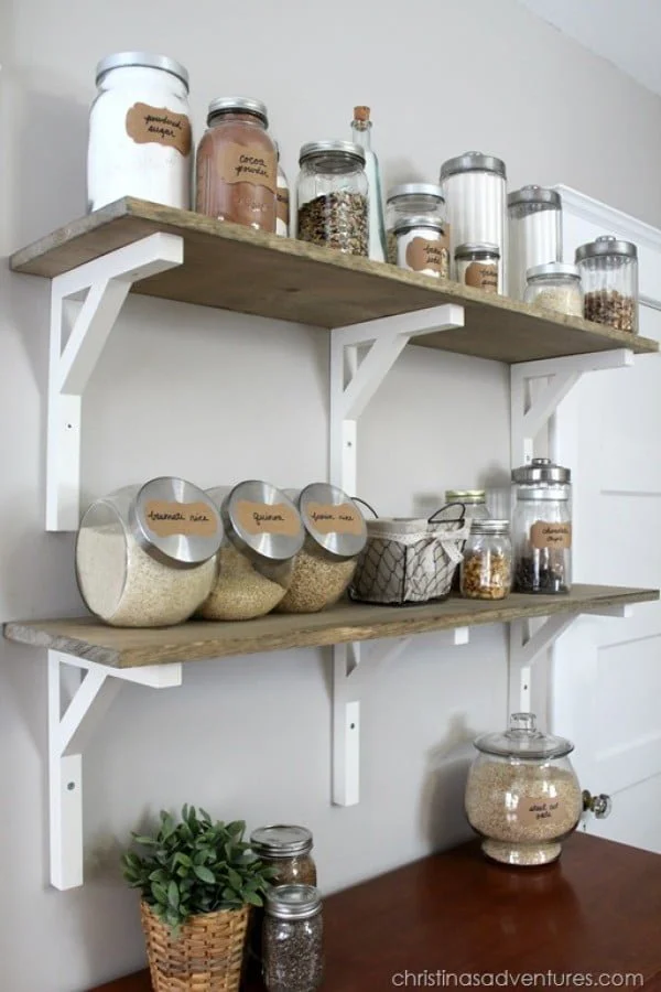 27 Easy DIY Pantry Shelves for Much More Storage in the Kitchen