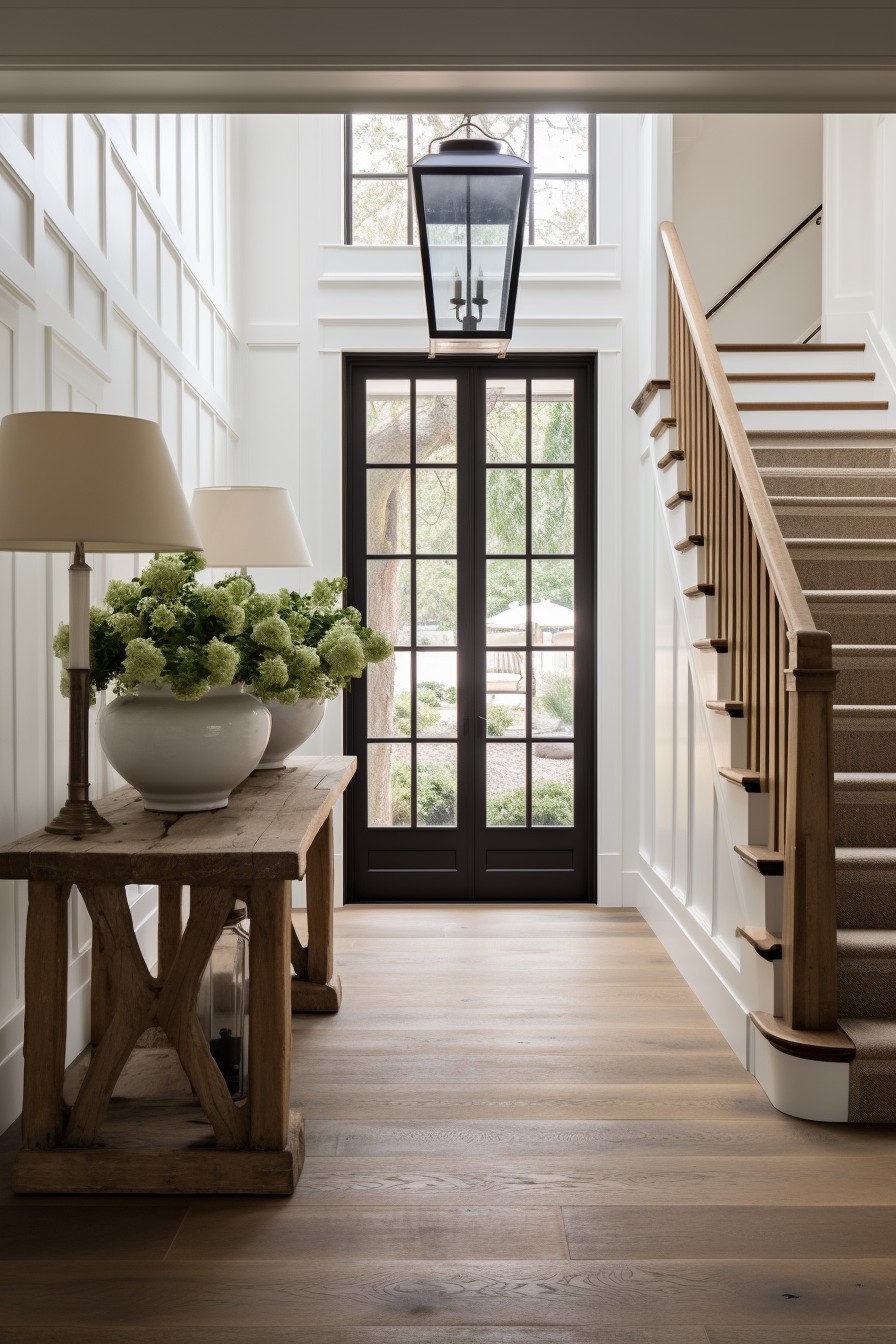 20 Welcoming and Charming Farmhouse Entryway Ideas