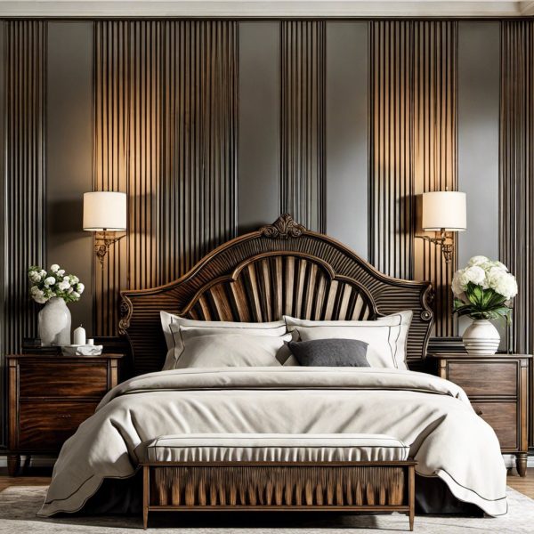 25 Elegant Fluted Headboard Ideas for a Classy Bedroom Transformation