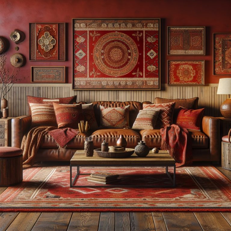 30 Red and Brown Living Room Ideas: Your Guide for a Captivating Interior