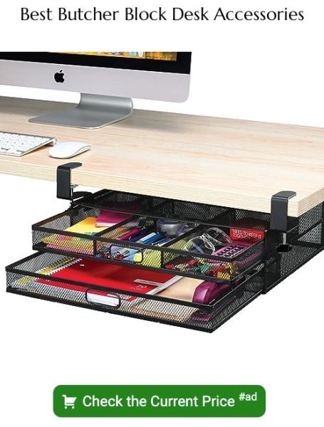 10 Easy DIY Butcher Block Desk Ideas