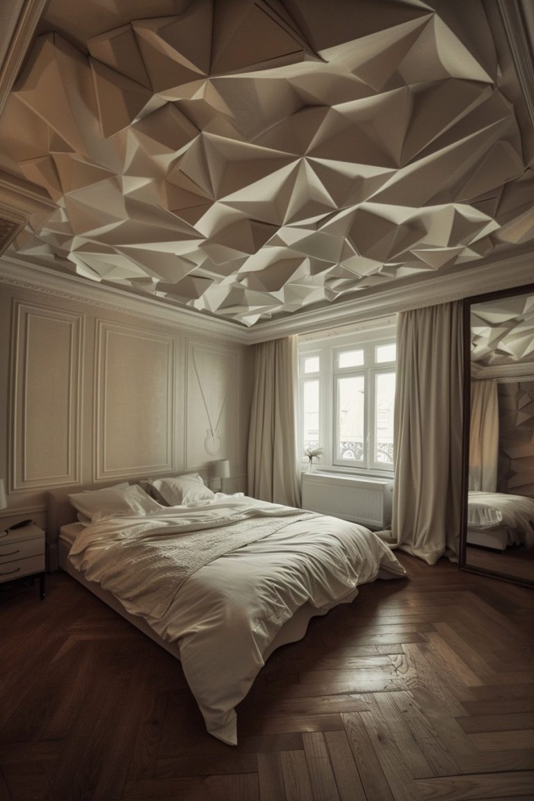 48 Stunning Bedroom Ceiling Designs