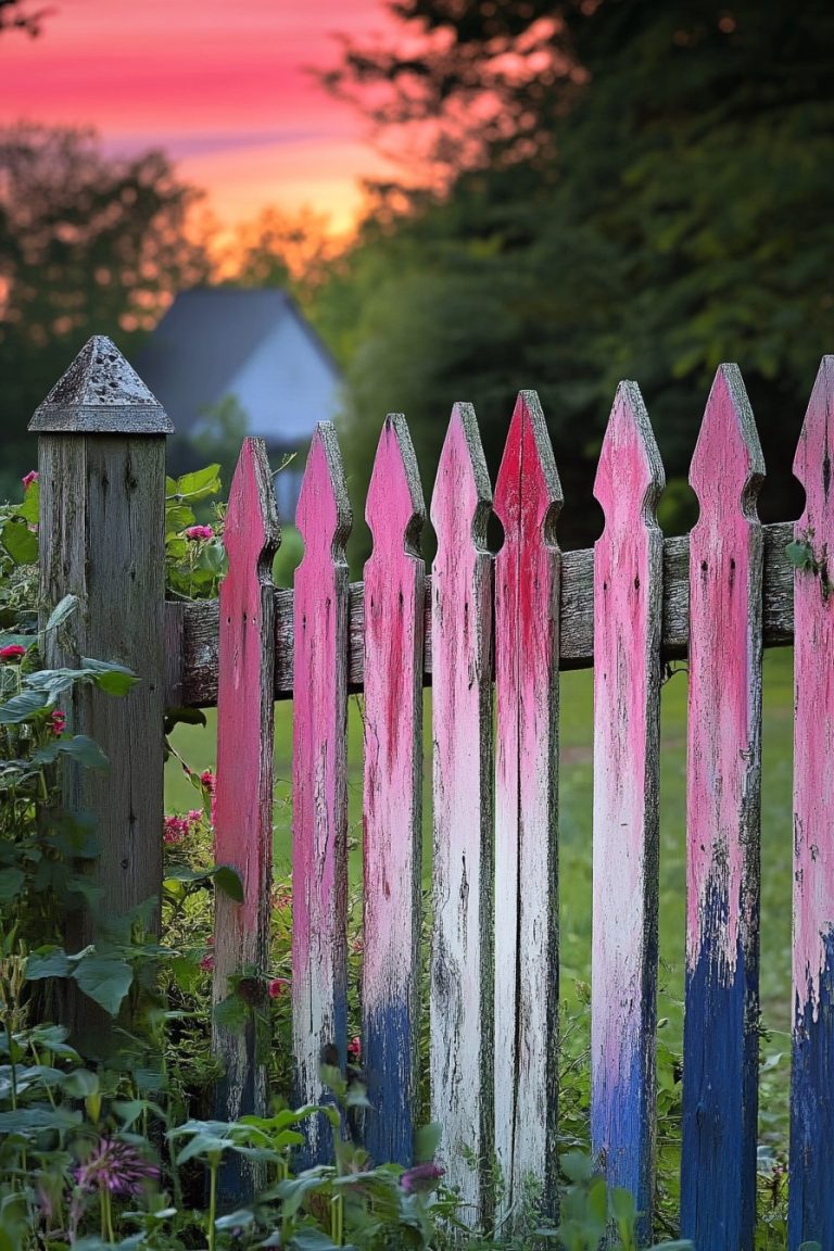 39 Vibrant Colored Fence Ideas to Transform Your Yard