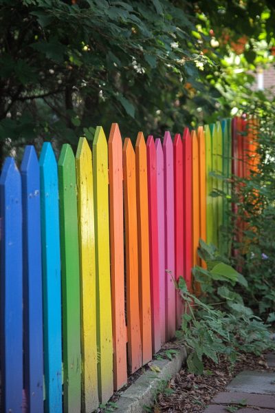 39 Vibrant Colored Fence Ideas to Transform Your Yard