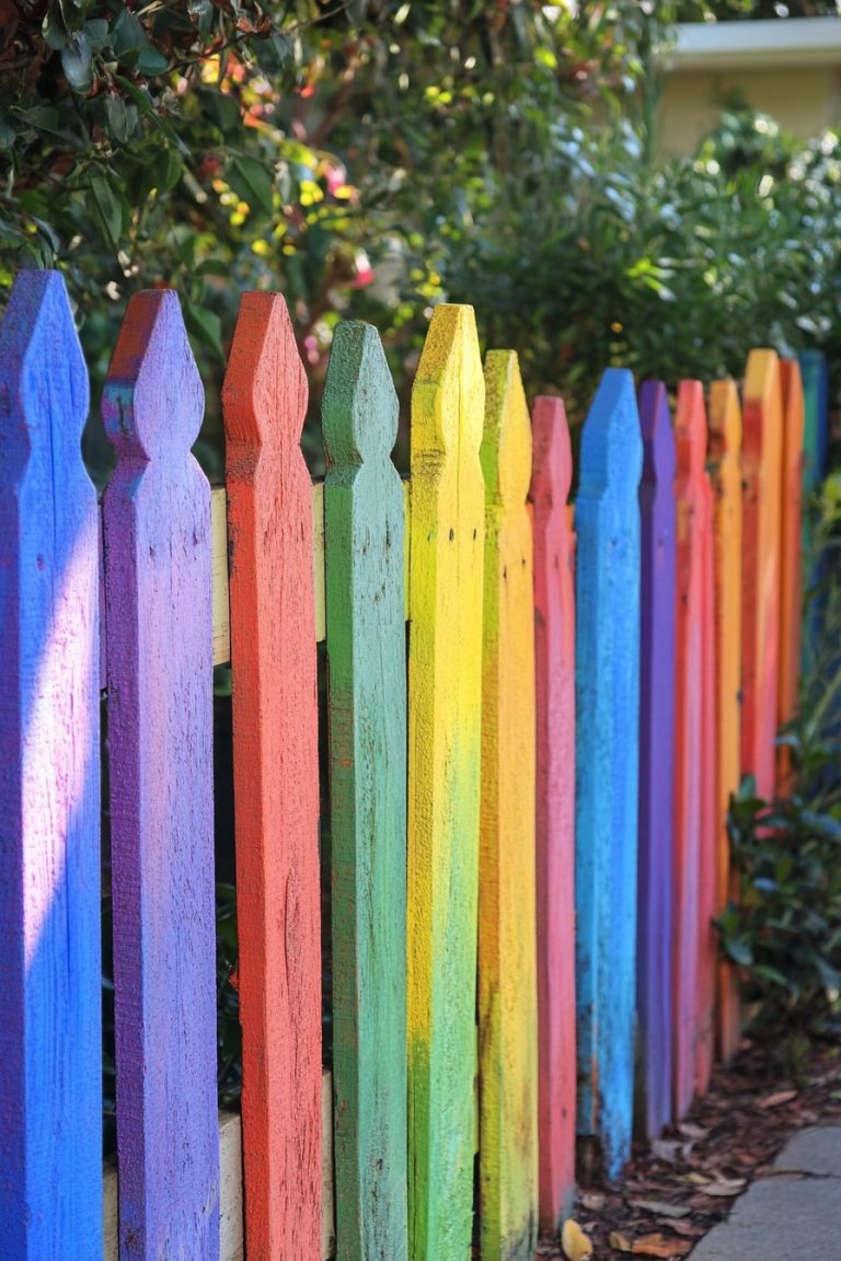 39 Vibrant Colored Fence Ideas to Transform Your Yard