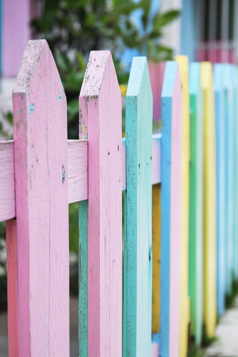 39 Vibrant Colored Fence Ideas to Transform Your Yard