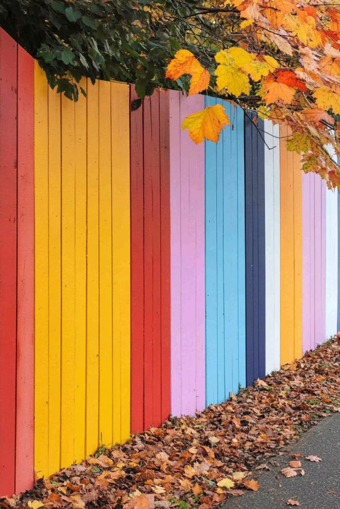 39 Vibrant Colored Fence Ideas to Transform Your Yard