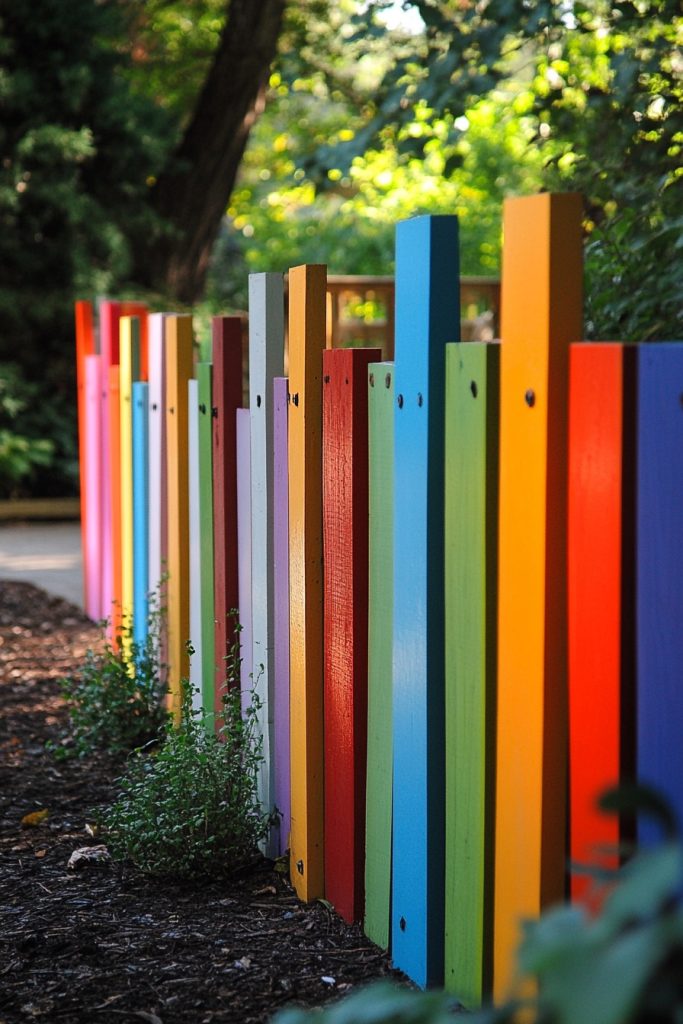 39 Vibrant Colored Fence Ideas to Transform Your Yard