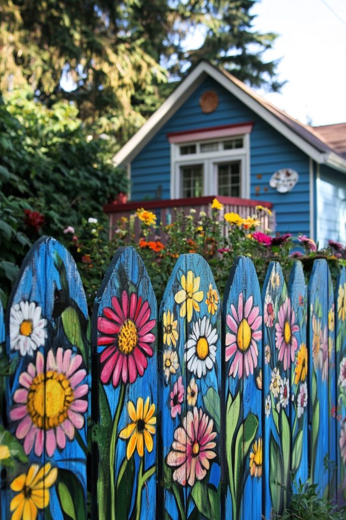 39 Vibrant Colored Fence Ideas to Transform Your Yard