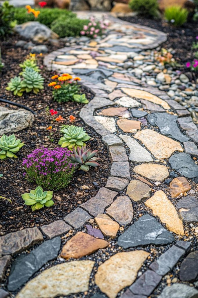27 Lovely Rock Landscape Ideas for Your Garden