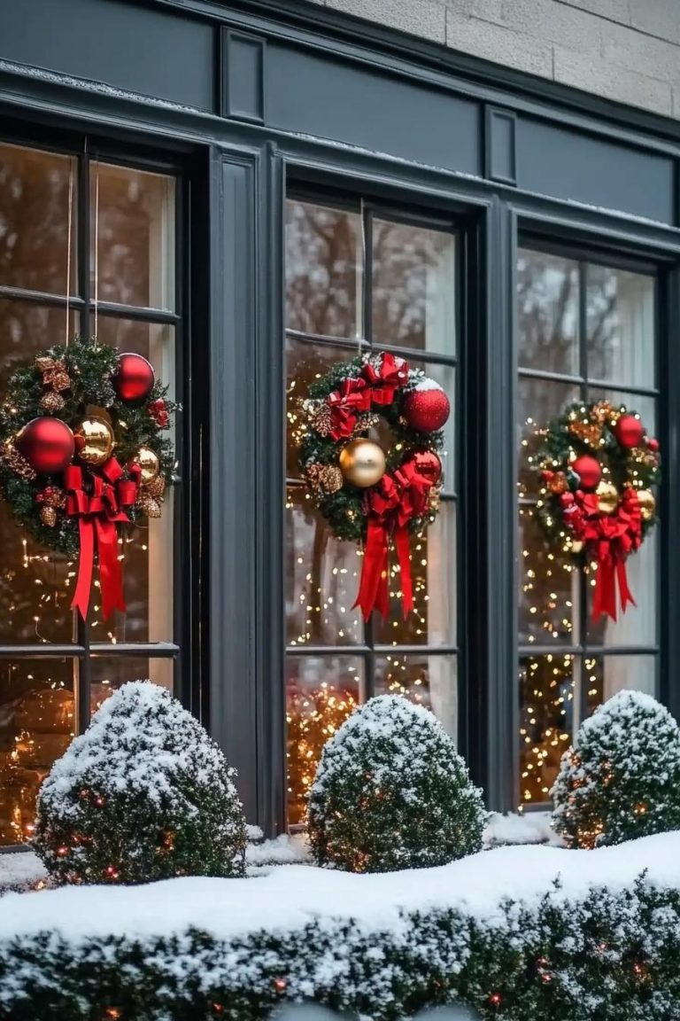 30 Exterior Christmas Decoration Ideas for a Magical Display