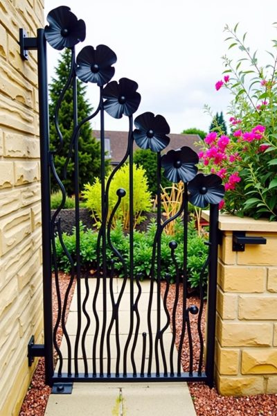 43 Beautiful Metal Garden Gates That Add Personality