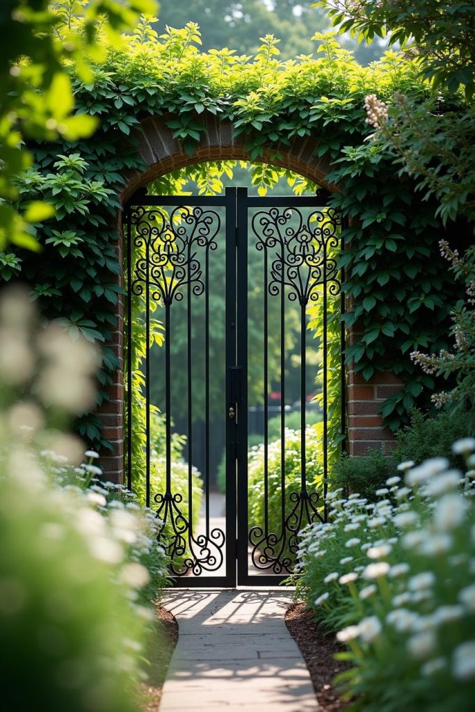 43 Beautiful Metal Garden Gates That Add Personality