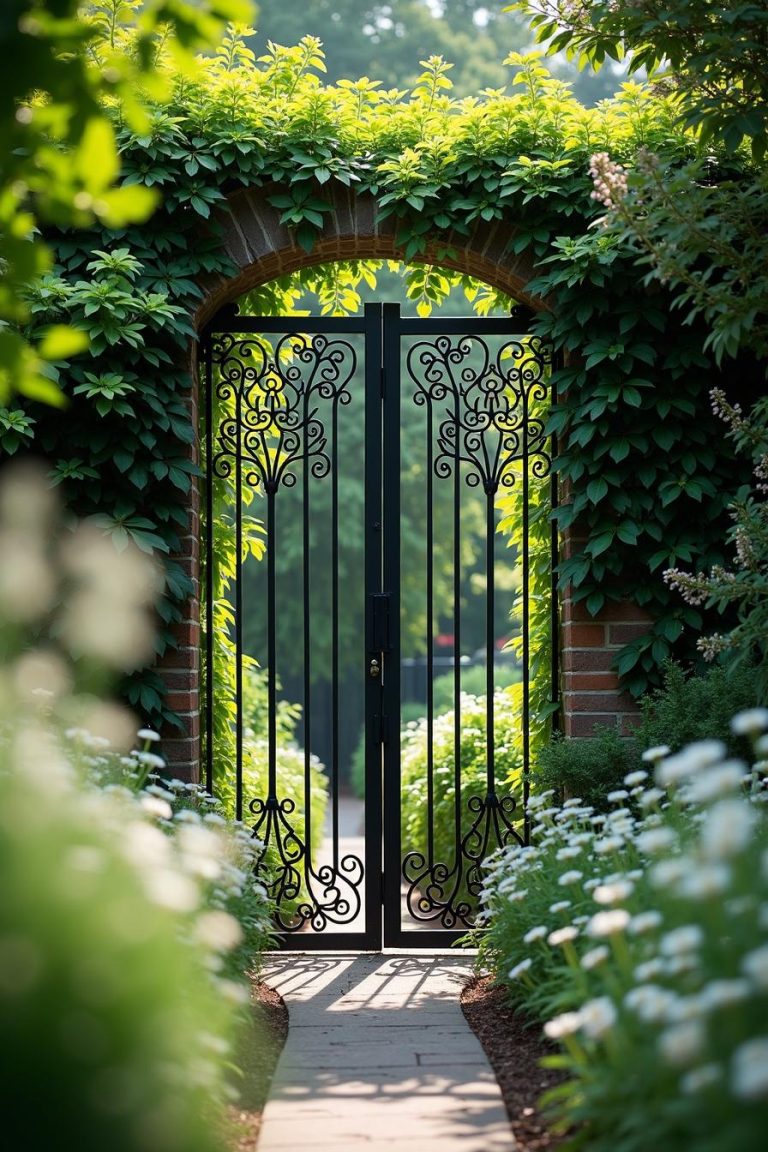 43 Beautiful Metal Garden Gates That Add Personality