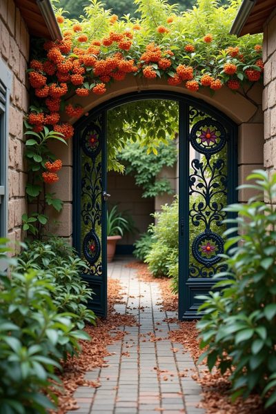 43 Beautiful Metal Garden Gates That Add Personality