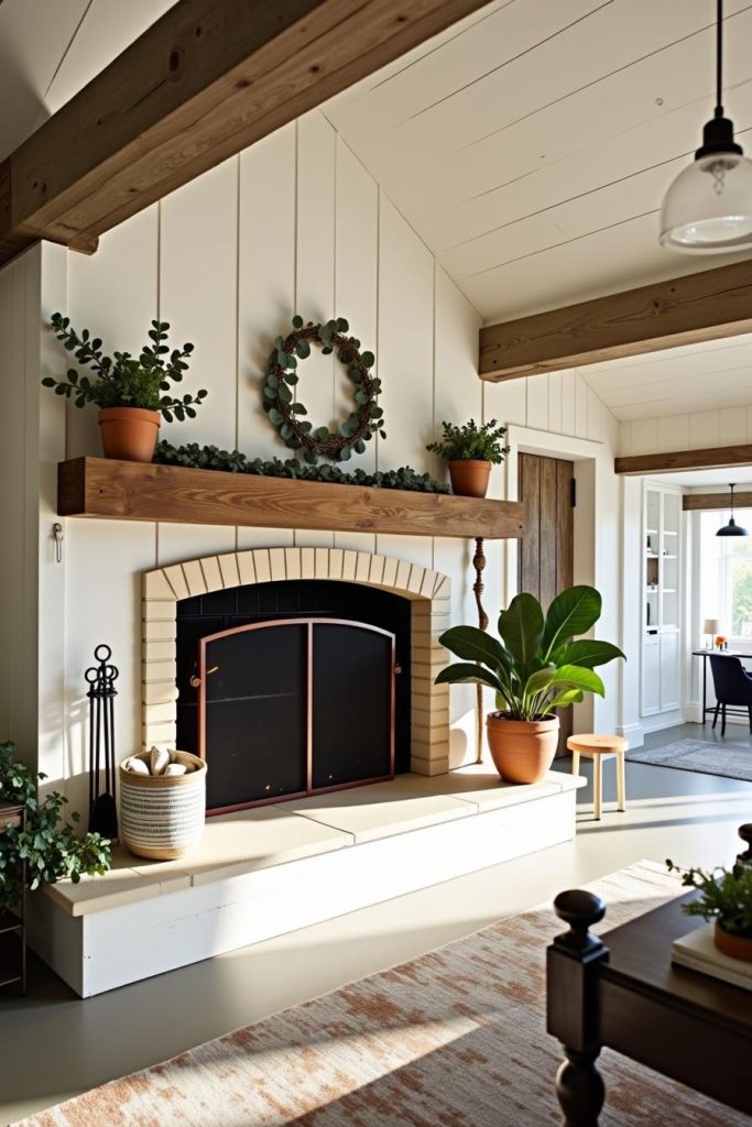 42 Rustic Farmhouse Fireplaces That Steal the Show