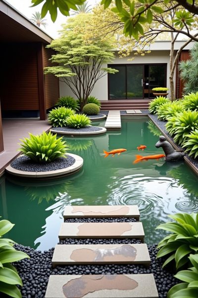 34 Modern Koi Pond designs That Create Outdoor Harmony