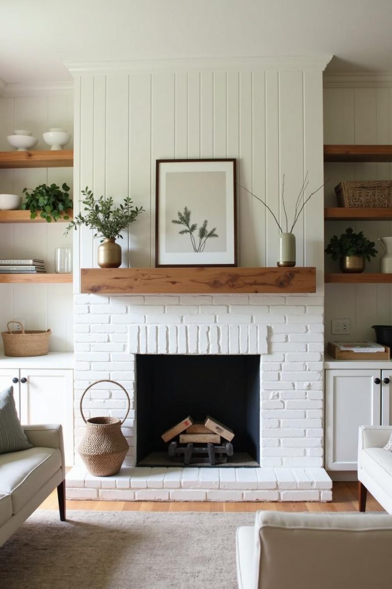 42 Rustic Farmhouse Fireplaces That Steal the Show