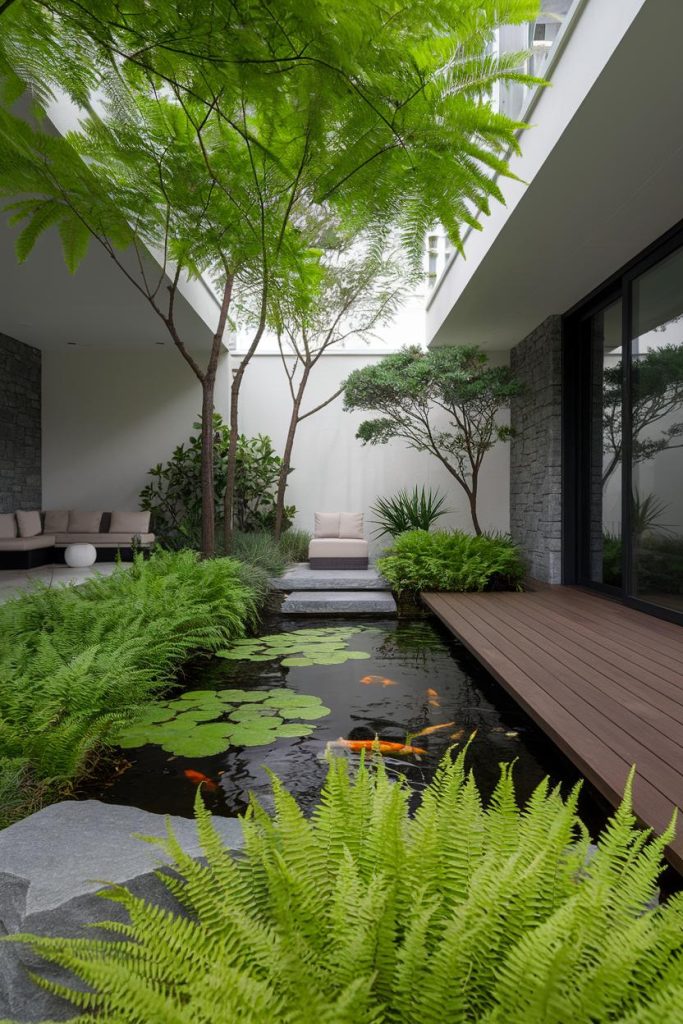 34 Modern Koi Pond designs That Create Outdoor Harmony