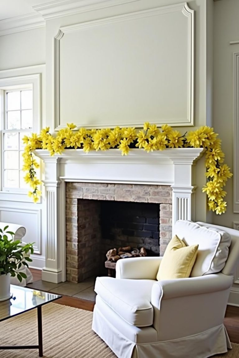 34 Fresh Spring Mantel Decorating Ideas to Brighten Your Home