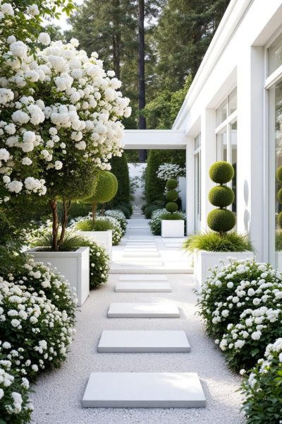 17 White Garden Ideas That Bring Peace and Purity Outdoors
