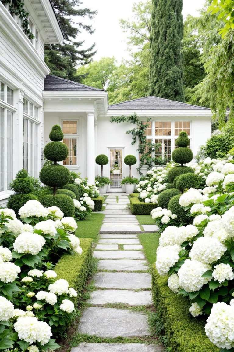 17 White Garden Ideas That Bring Peace and Purity Outdoors