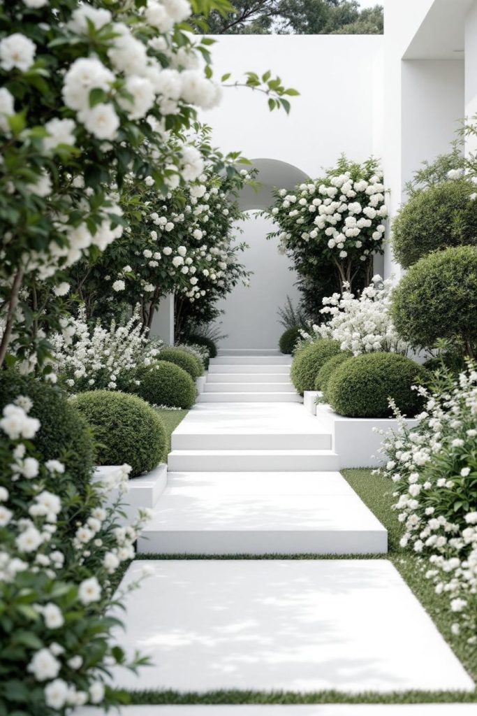 17 White Garden Ideas That Bring Peace and Purity Outdoors