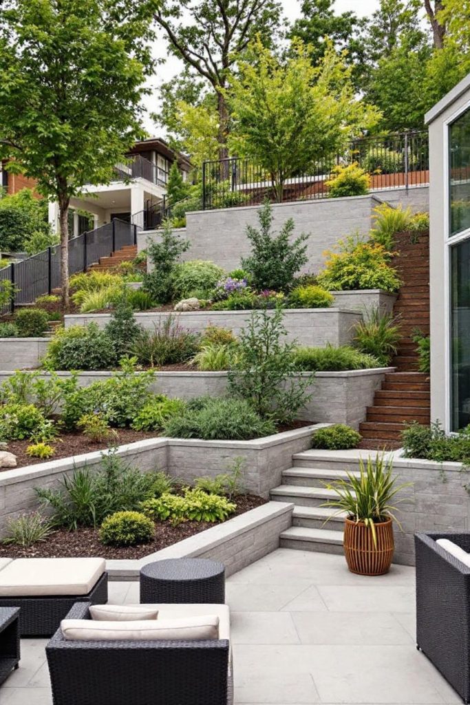 19 Terraced Backyard Ideas To Transform Your Outdoor Space