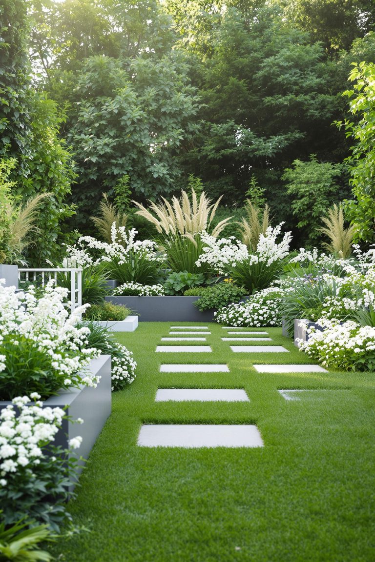 20 Green and White Garden Ideas for Serene Spaces
