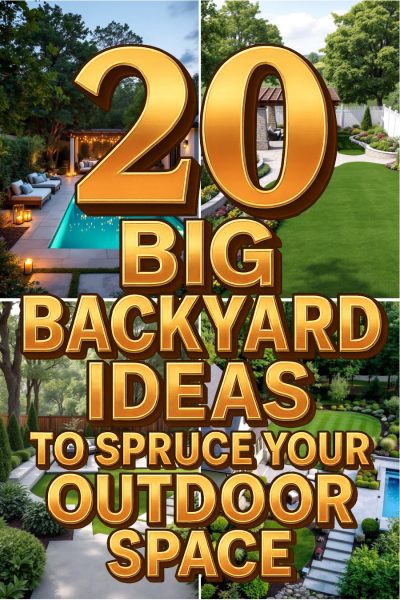 20 Big Backyard Ideas to Spruce Your Outdoor Space