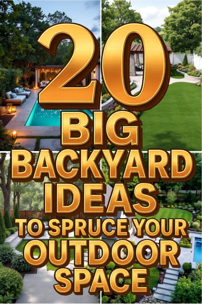 20 Big Backyard Ideas to Spruce Your Outdoor Space
