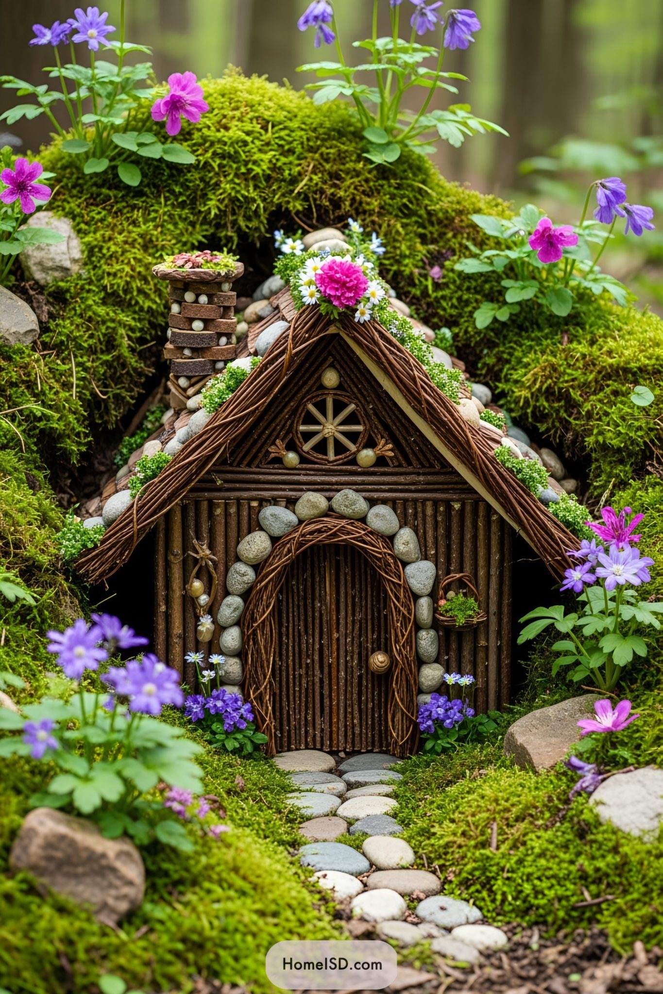 20 Fairy Houses With Natural Materials That Will Make You Believe In Magic