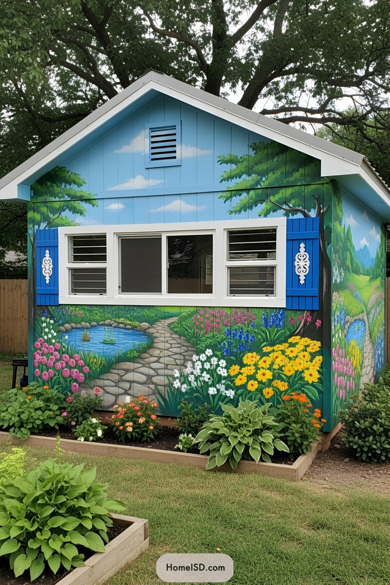 24 Outdoor Shed Murals That Wow