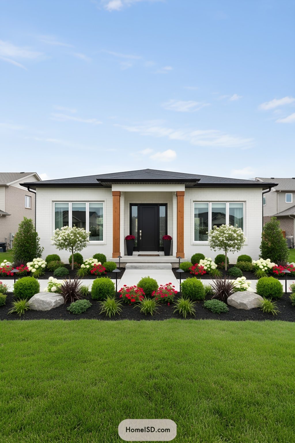 25 Front Of House Landscape Designs That Will Leave Neighbors Green ...
