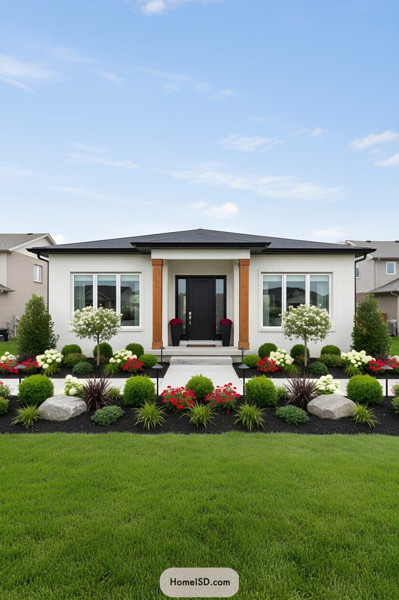 25 Front Of House Landscape Designs That Will Leave Neighbors Green ...
