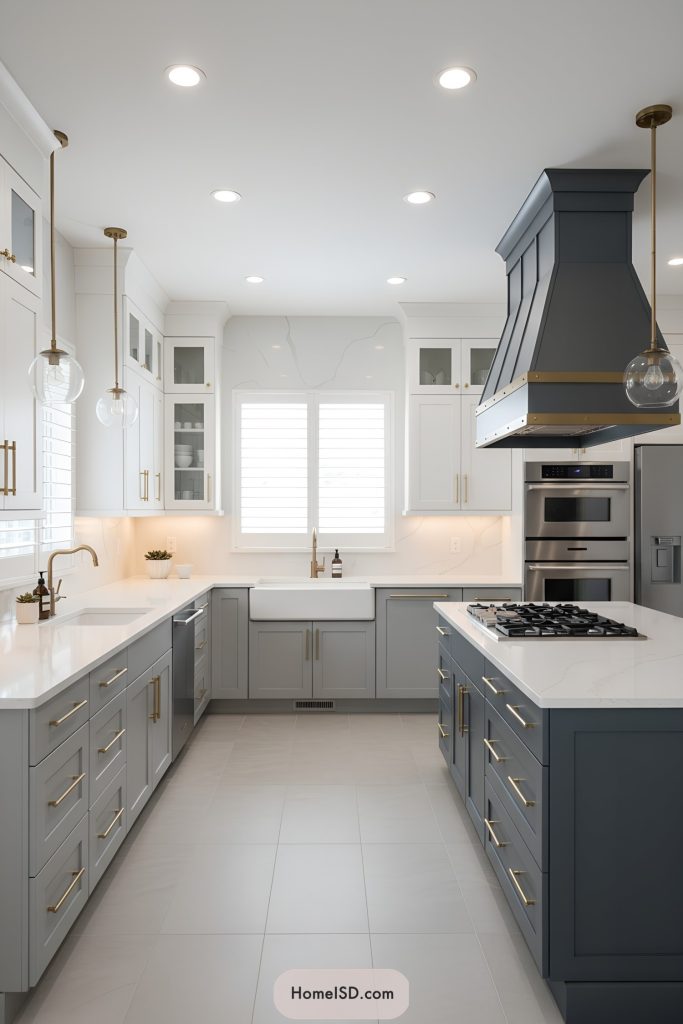 23 Kitchens With Grey Cabinets That Never Go Out of Style