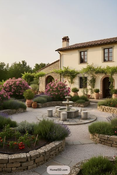 23 Tuscan Landscape Designs With Old World Charm