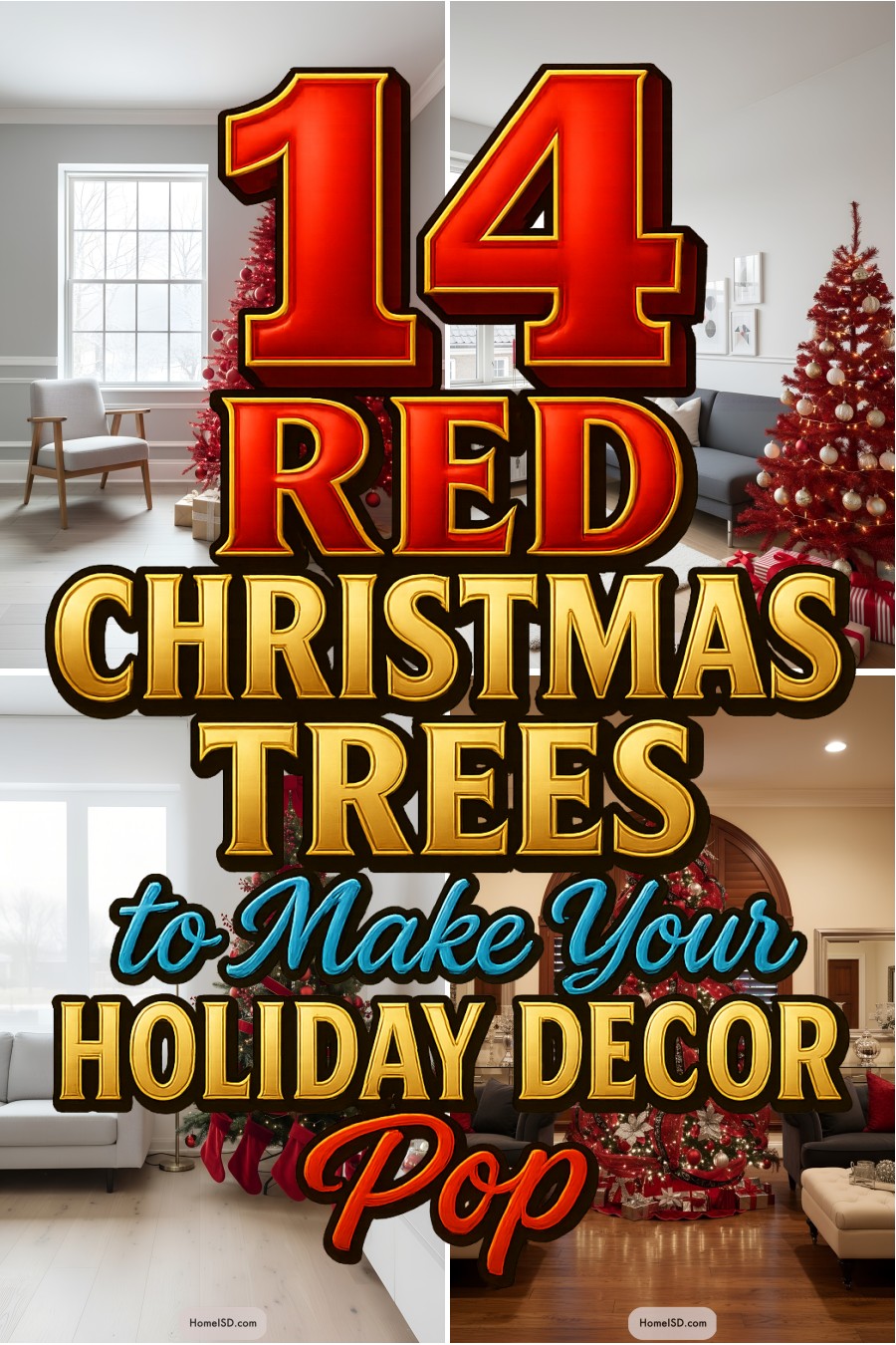 14 Red Christmas Trees to Make Your Holiday Decor Pop