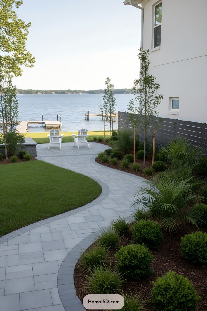 25 Lakeside Landscape Designs for Blue-Green Balance