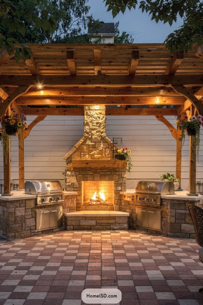 19 BBQ Pergolas Designed for Stylish Outdoor Cooking