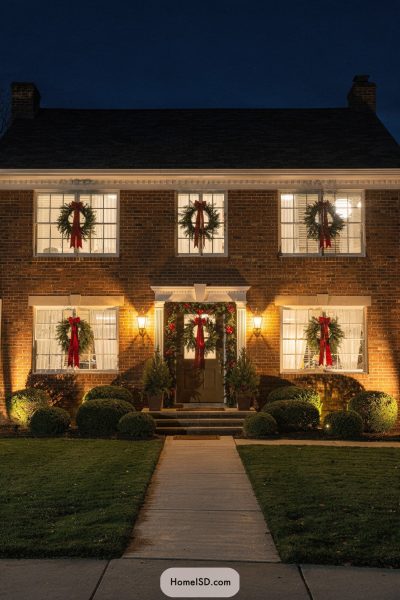 22 Charming Christmas Outdoor Window Wreaths to Put Your House into ...