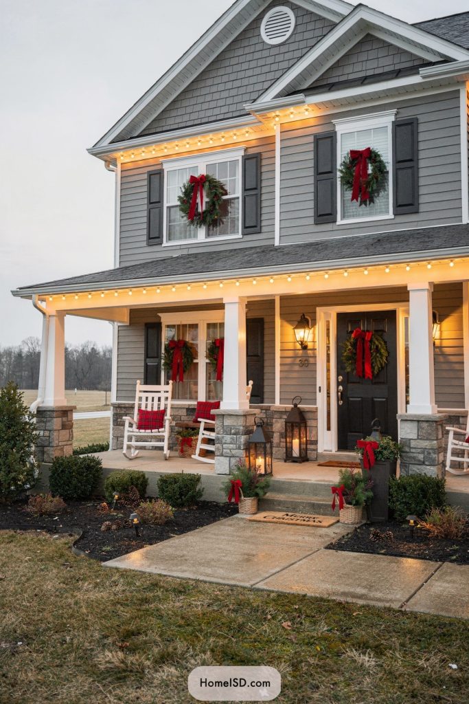 22 Charming Christmas Outdoor Window Wreaths to Put Your House into ...