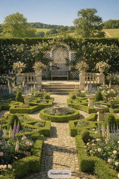 26 English Style Landscape Designs with Timeless Garden Charm