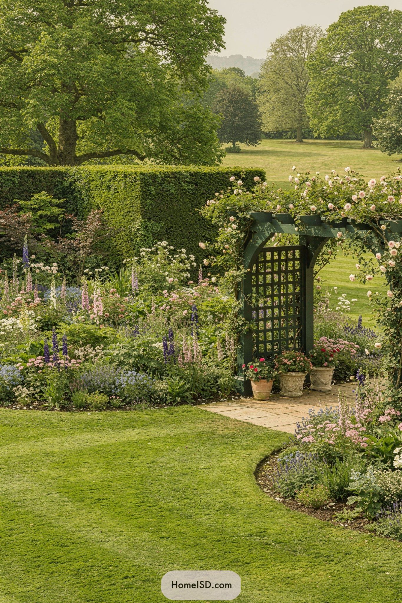 26 English Style Landscape Designs with Timeless Garden Charm