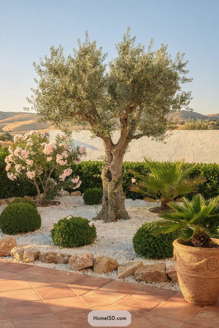 25 Mediterranean Front Yard Landscape Designs for Sunny Curb Appeal